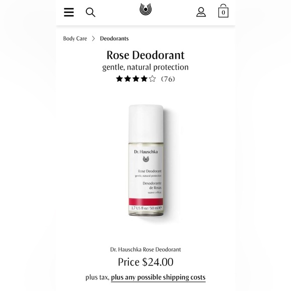Dr. Hauschka | Bath & Body | Dr Hauschka Rose Rollon Deoderant 9 ...